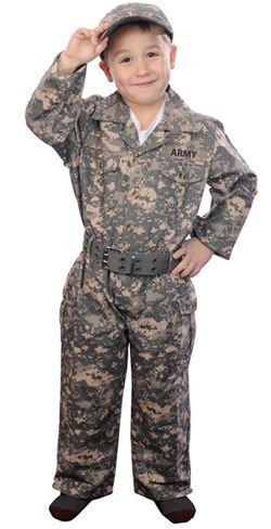 Child Camouflage Costume, Army Costumes