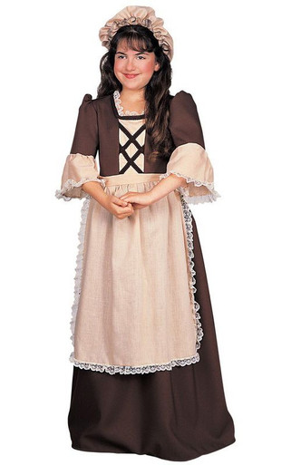 Colonial Girl Costume, 1700s Costume for Kids