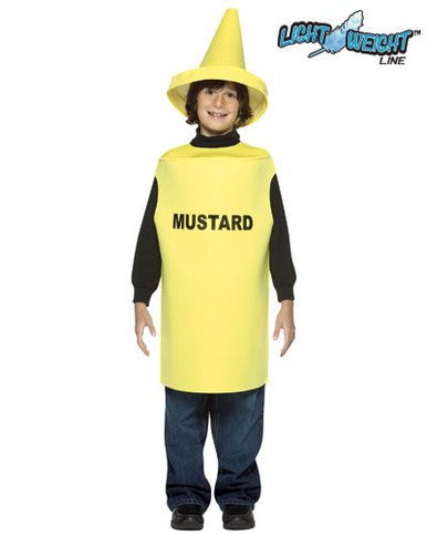 Child Mustard Costume, Lightweight Mustard Halloween Costume