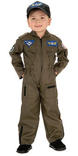 Child Air Force Fighter Pilot Costume, Child Fighter Pilot Costume