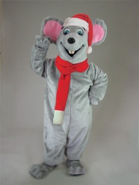 Christmas Mouse Mascot Costume, Christmas Mascot Costume