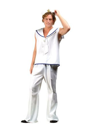Adult Sleeveless Sailor Costume, Mens Sailor Costume