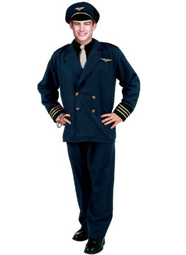 Plus Size Pilot Costume, Adult Pilot Costume
