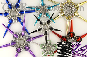 Large Spike Star Kits - Black + Purple Spikes - The Ring Lord