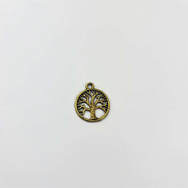 50% OFF Plated Pewter Pendants and Charms - Tree of Life - Antique Gold