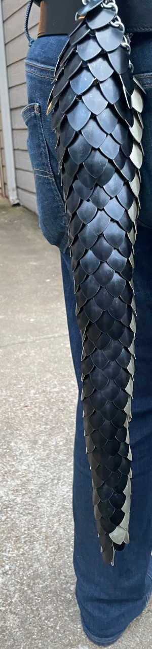 Scale Dragon Tail Kit - Black and Champagne Scales