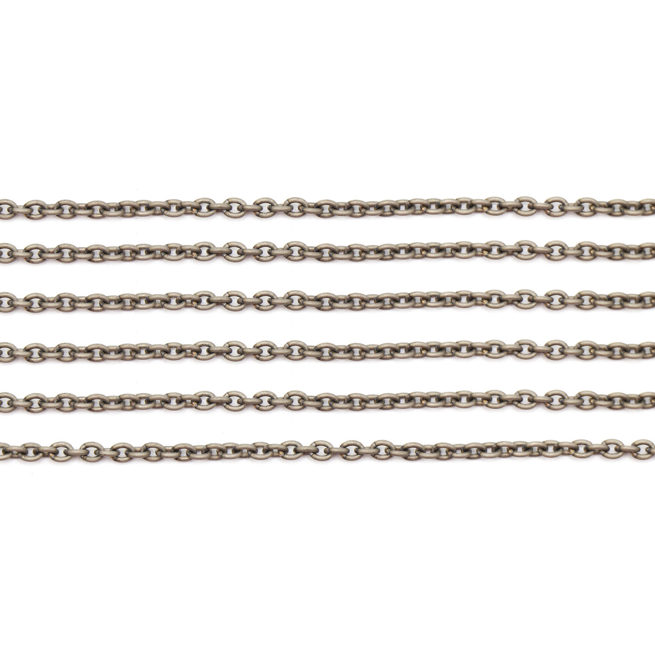 22g Titanium Oval Chain by the Meter | Ring Lord