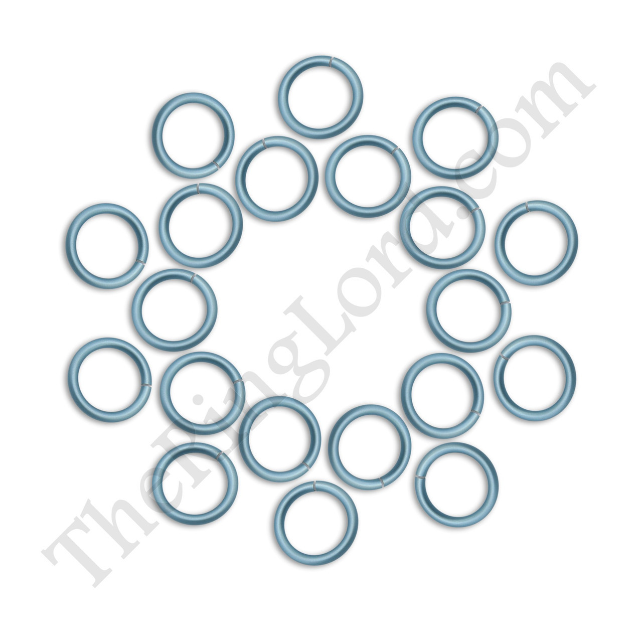 Matte Anodized Aluminum 19GA 3/16" Saw Cut Rings