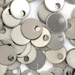 Custom Laser Engraved Titanium Tags - Pack of 100 | The Ring Lord