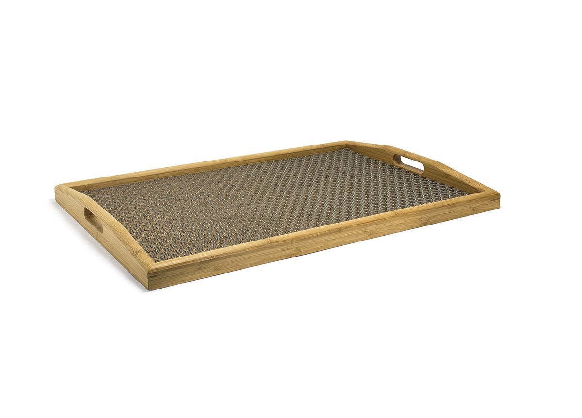 Bamboo Curved Handled Room Service Tray