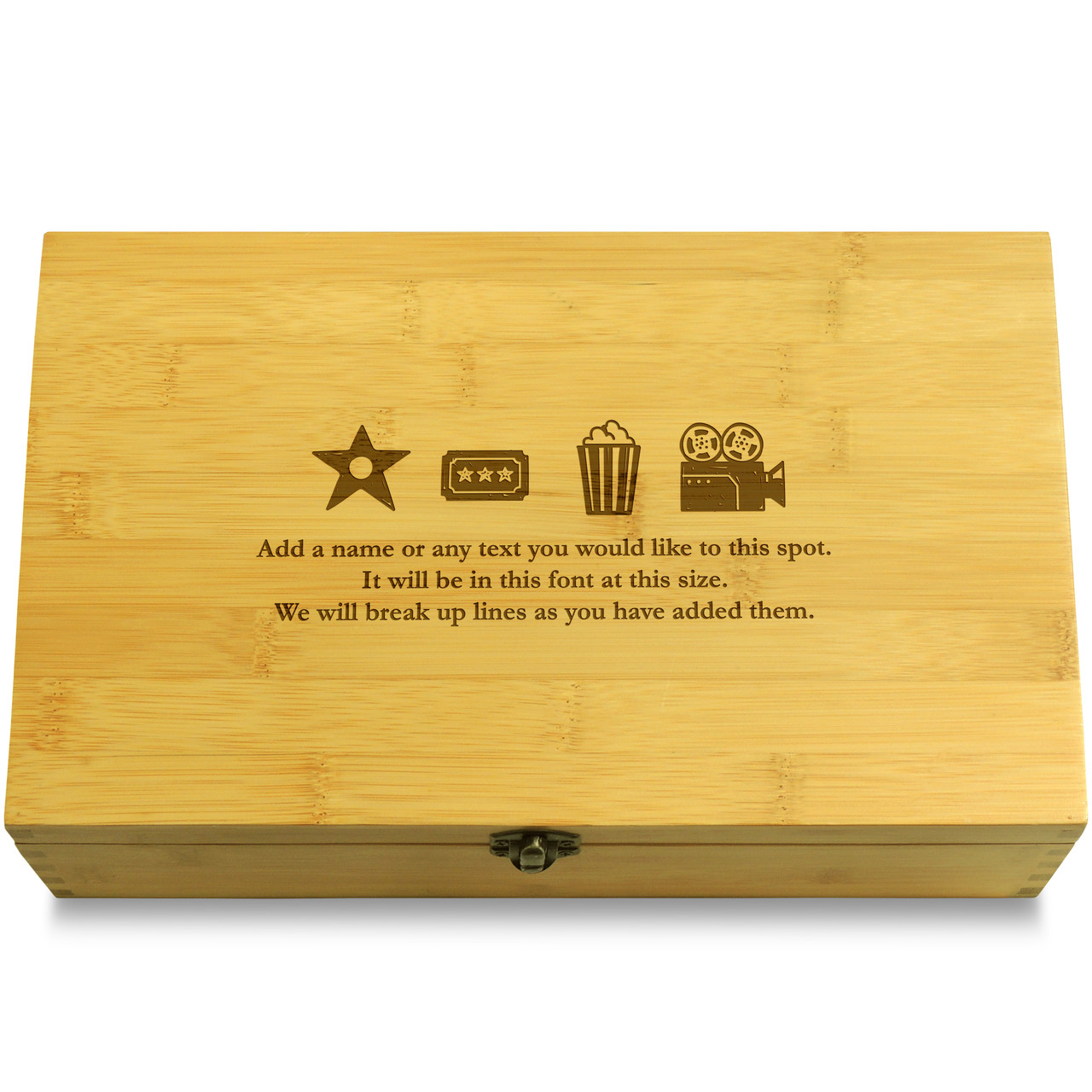 Movie Mementos Events Multikeep Box Adjustable Bamboo Wood Organizer ...