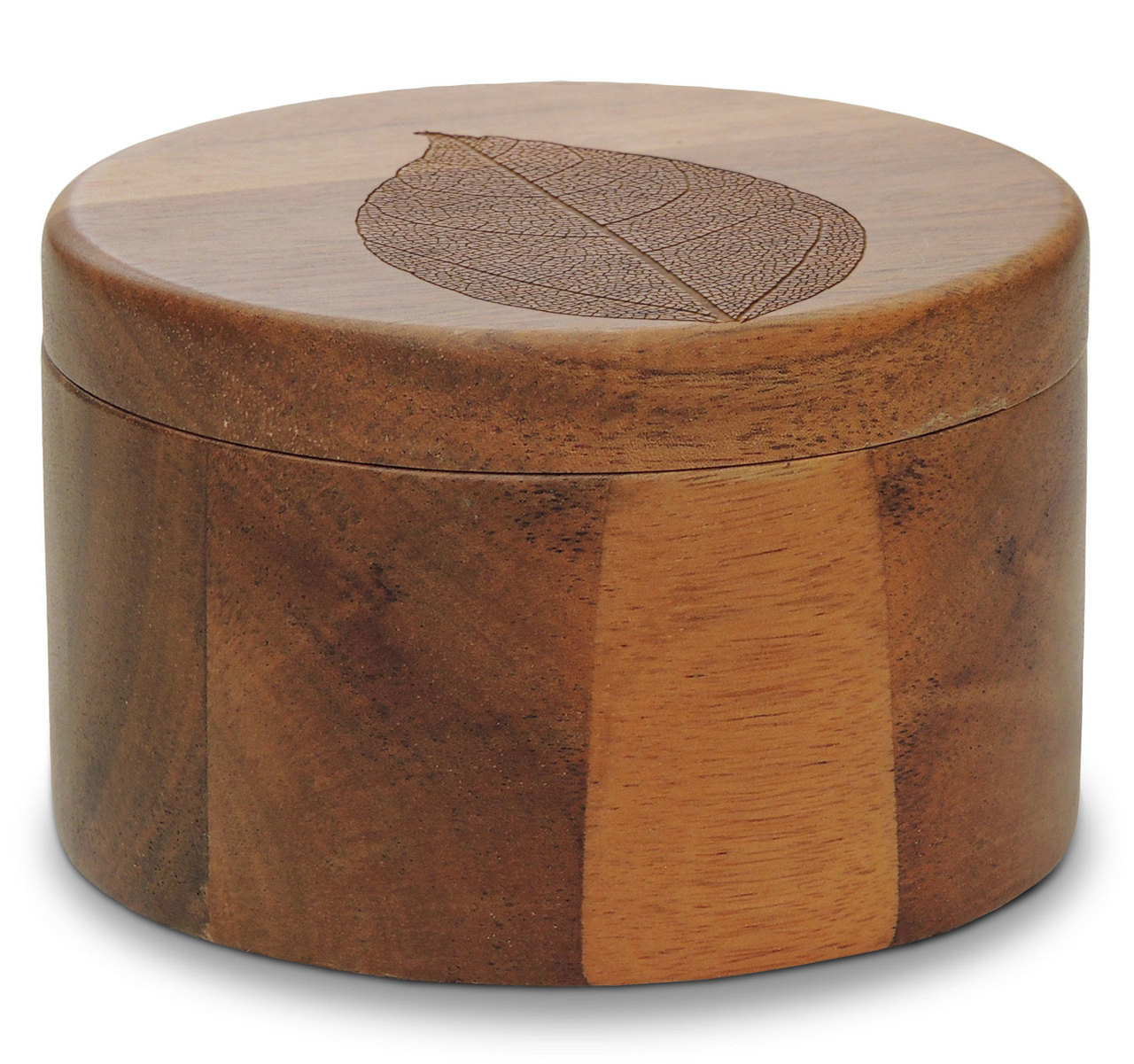 Acacia Salt Box featuring Butterfly