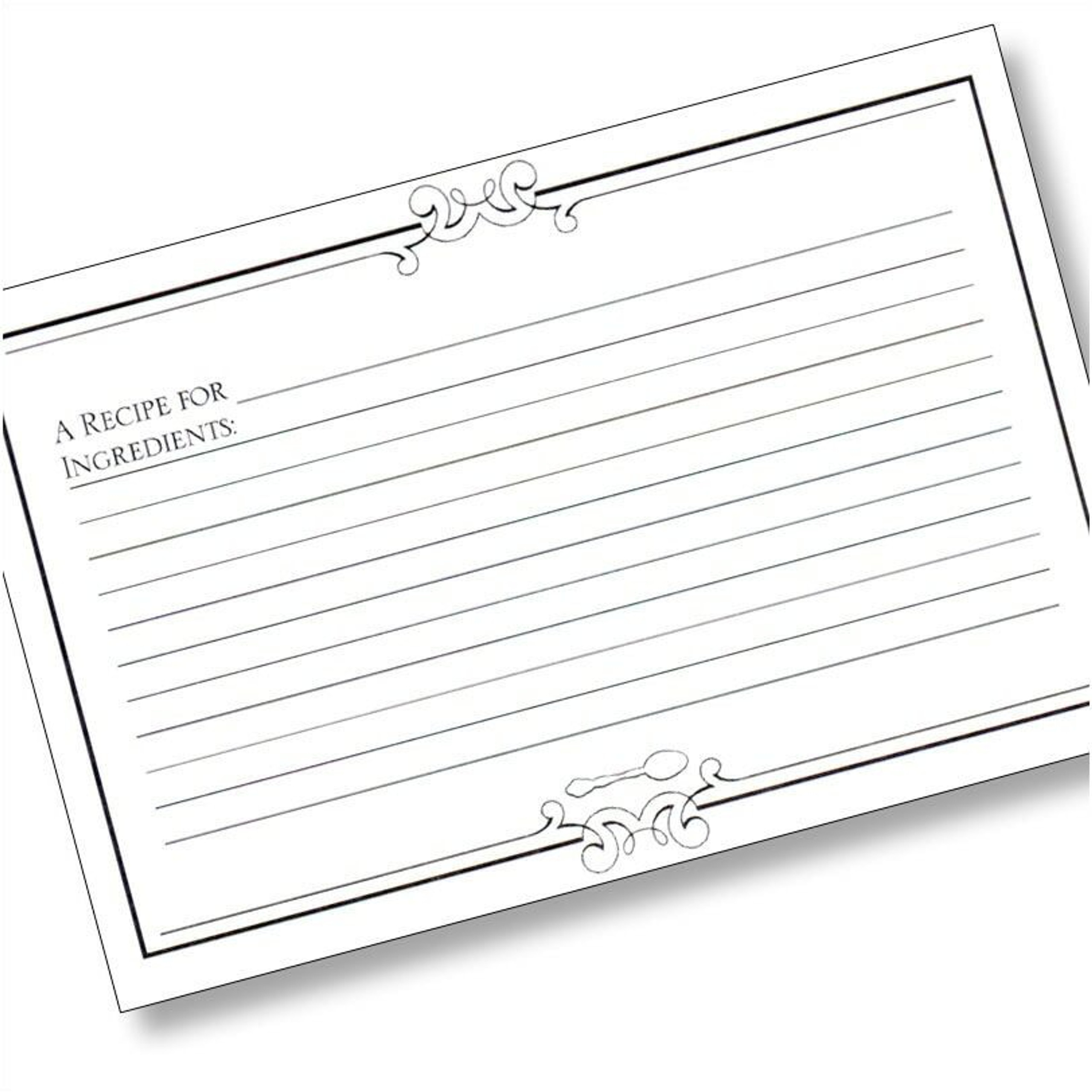 4x6 Recipe Cards 160 Designs 6 Set 4x6 Recipe Cards 160 Designs 6 Set