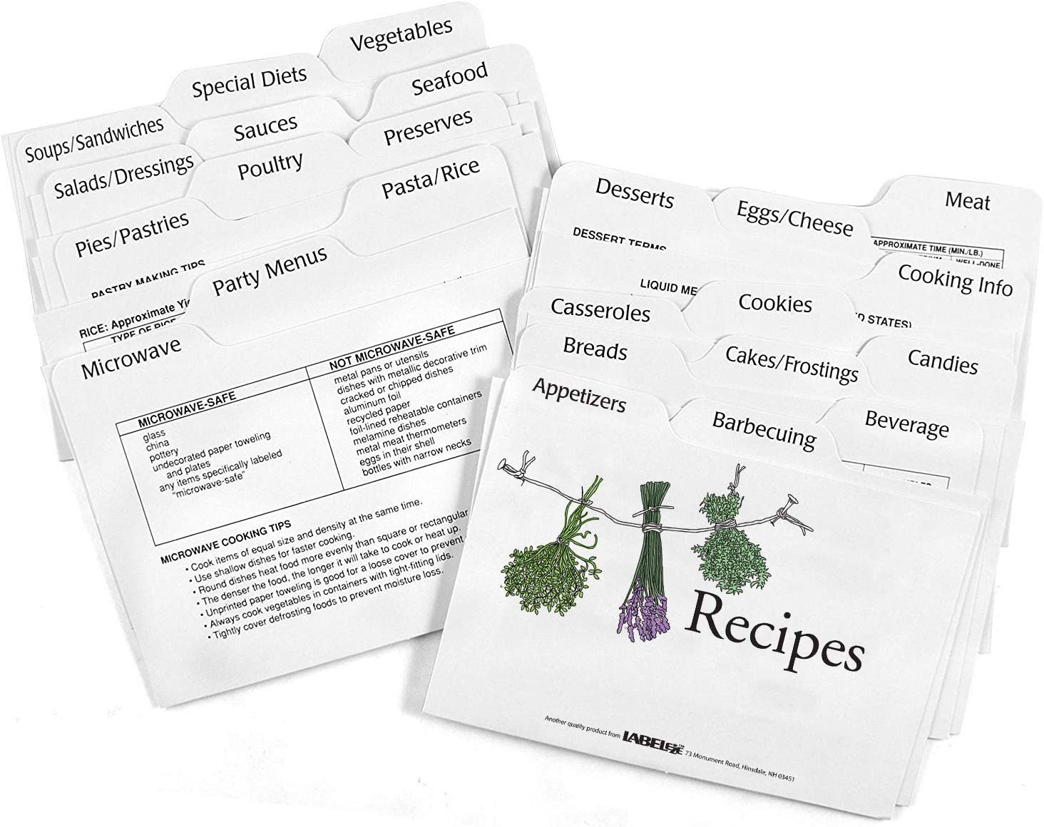4x6 Recipe Cards: 160 Designs $6/Set