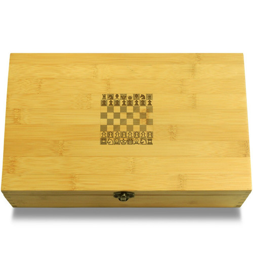 Chess Layout Multikeep Box Adjustable Bamboo Wood Organizer - Buy Online