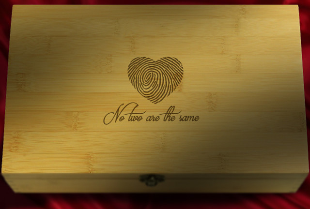 Love and Hearts Gift & Keepsake Boxes - Bamboo Organizers
