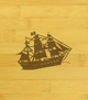 Pirate Graphic Boy Box Adjustable Bamboo Wood Organizer