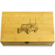 Humvee Army Truck Car Box Adjustable Wood Organizer