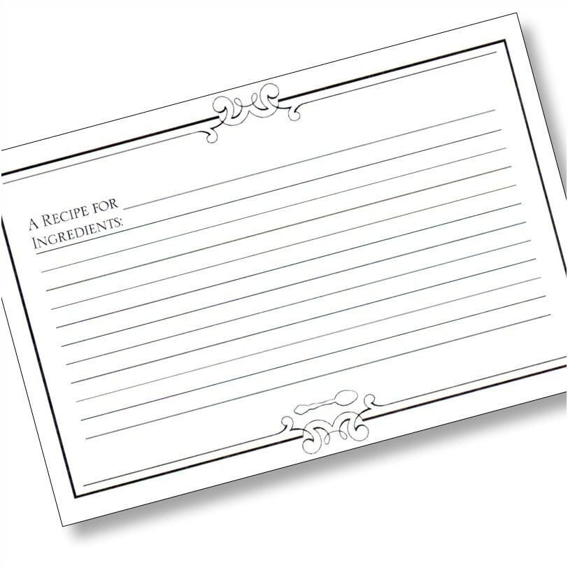 4x6 Recipe Cards: 160 Designs $6/Set