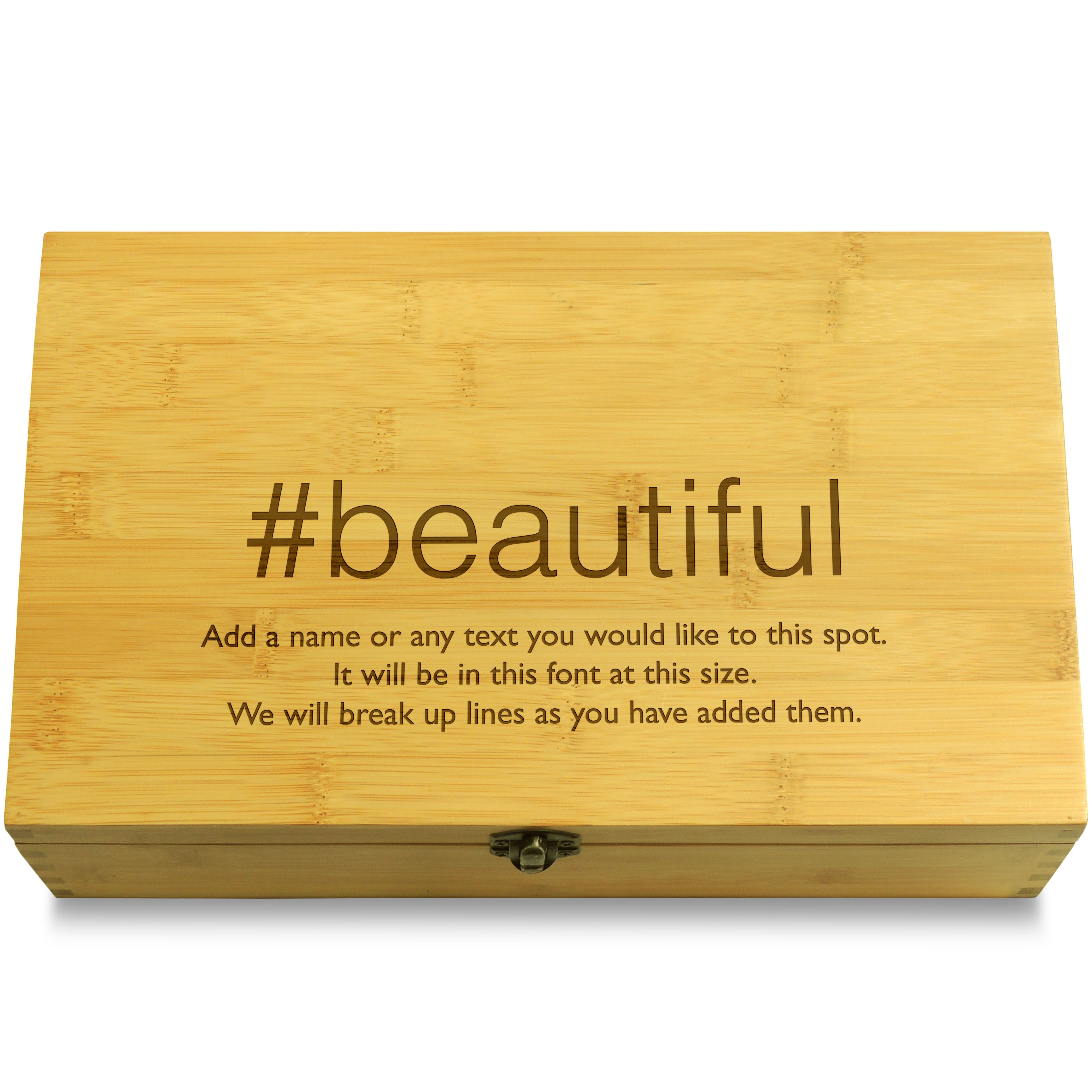 #beautiful hashtag Multikeep Box Bamboo Wood Organizer