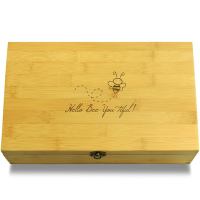 Bumble Bee Beautiful Multikeep Box Bamboo Wood Organizer