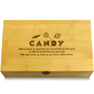 Candy Graphic Multikeep Box Bamboo Wood Organizer