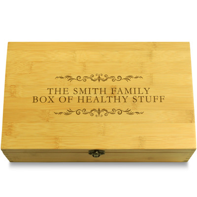 Healthy Stuff Multikeep Box Adjustable Bamboo Wood Organizer - Buy Online