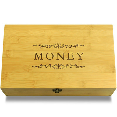 Money Multikeep Box Adjustable Bamboo Wood Organizer - Buy Online