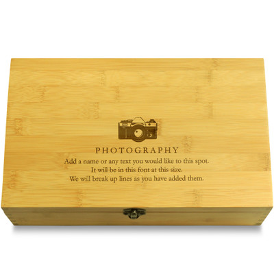Camera SLR Photography Multikeep Box Adjustable Bamboo Wood Organizer ...
