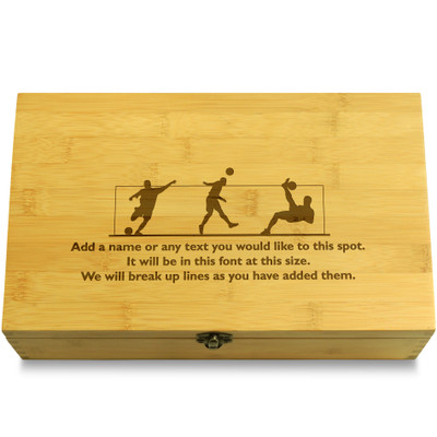 Soccer Sports Multikeep Box Adjustable Bamboo Wood Organizer - Buy Online