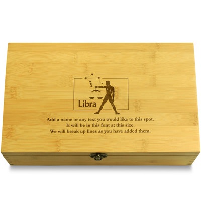 Libra Astral sign Multikeep Box Adjustable Bamboo Wood Organizer - Buy ...