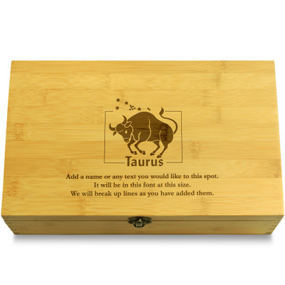 Taurus Astral sign Multikeep Box Adjustable Bamboo Wood Organizer - Buy ...
