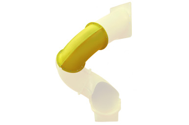 Super Tube Slide 90° Replacement Section, Yellow