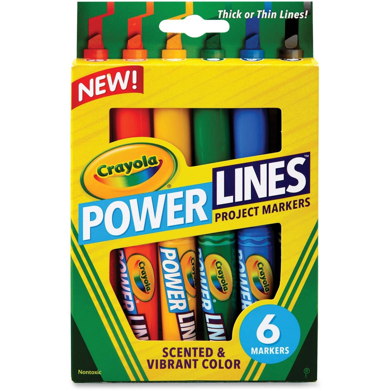 Crayola Crayola Power Lines 6-color Project Markers 588195A001