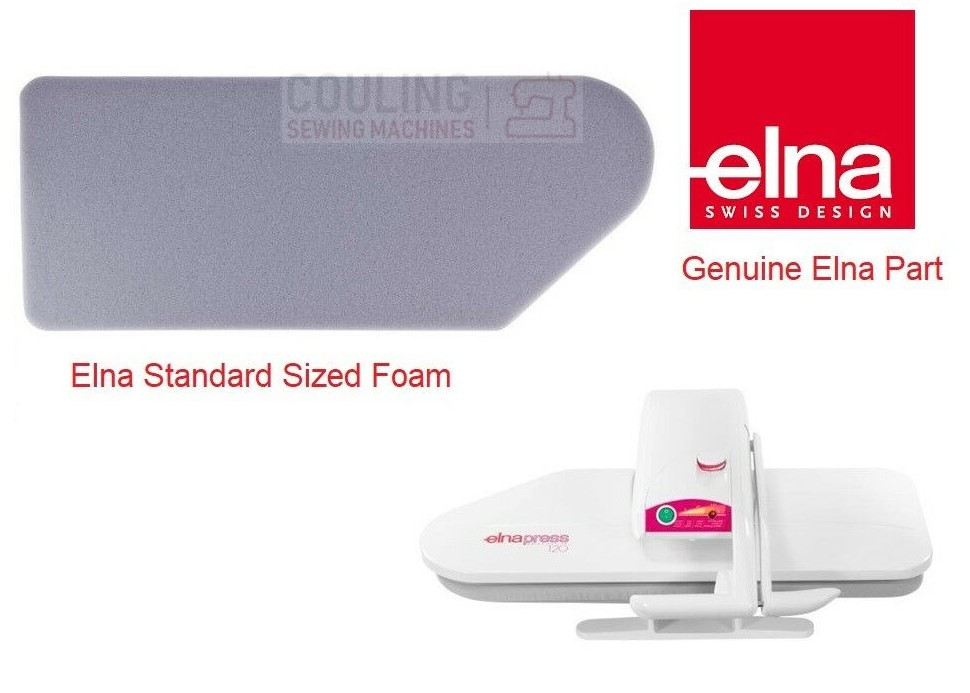 Elna Genuine Ironing Press Standard Cover & Foam Set - Grey - Couling ...