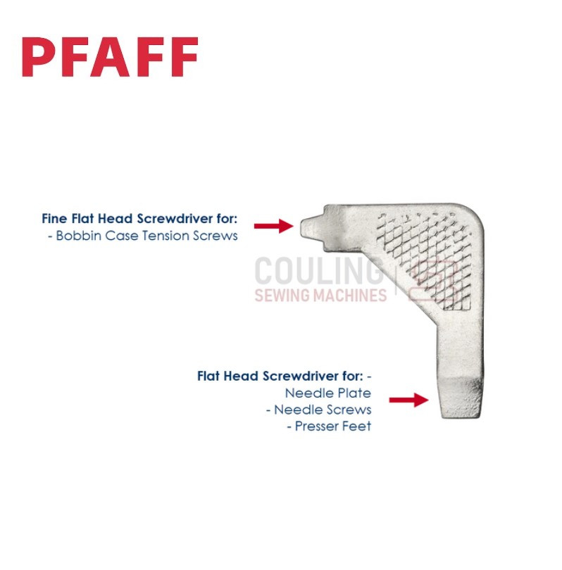 PFAFF Sewing Machine Service Screwdriver - Small Flat L Plate Driver ...