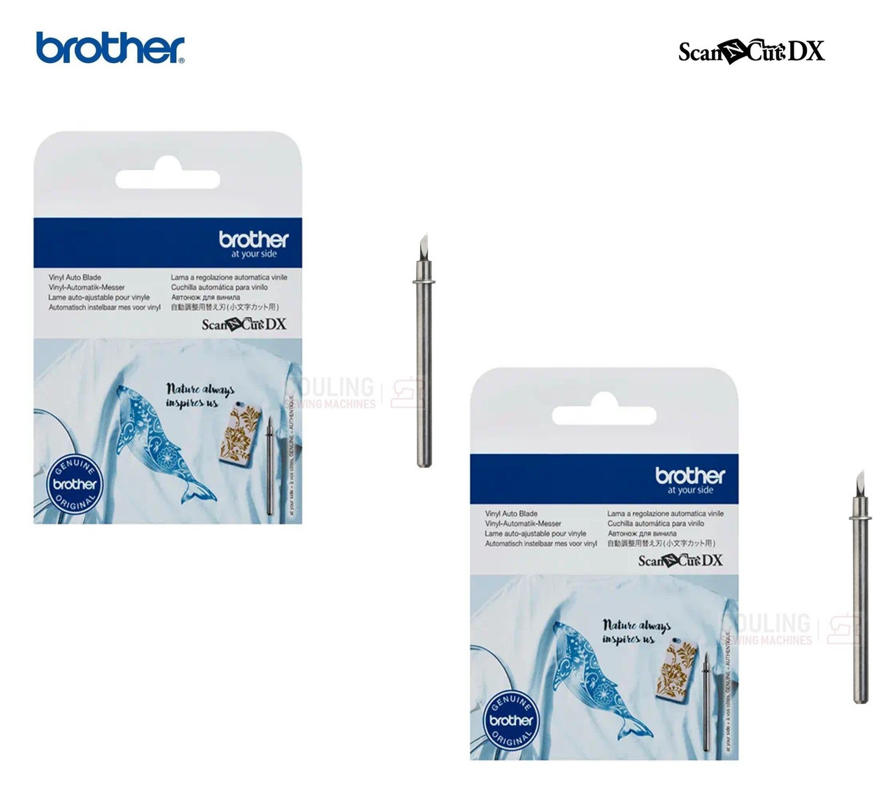 2 Brother ScanNCut Vinyl Auto Blade SDX - CADXBLDV1 (2 Pk) - Couling ...