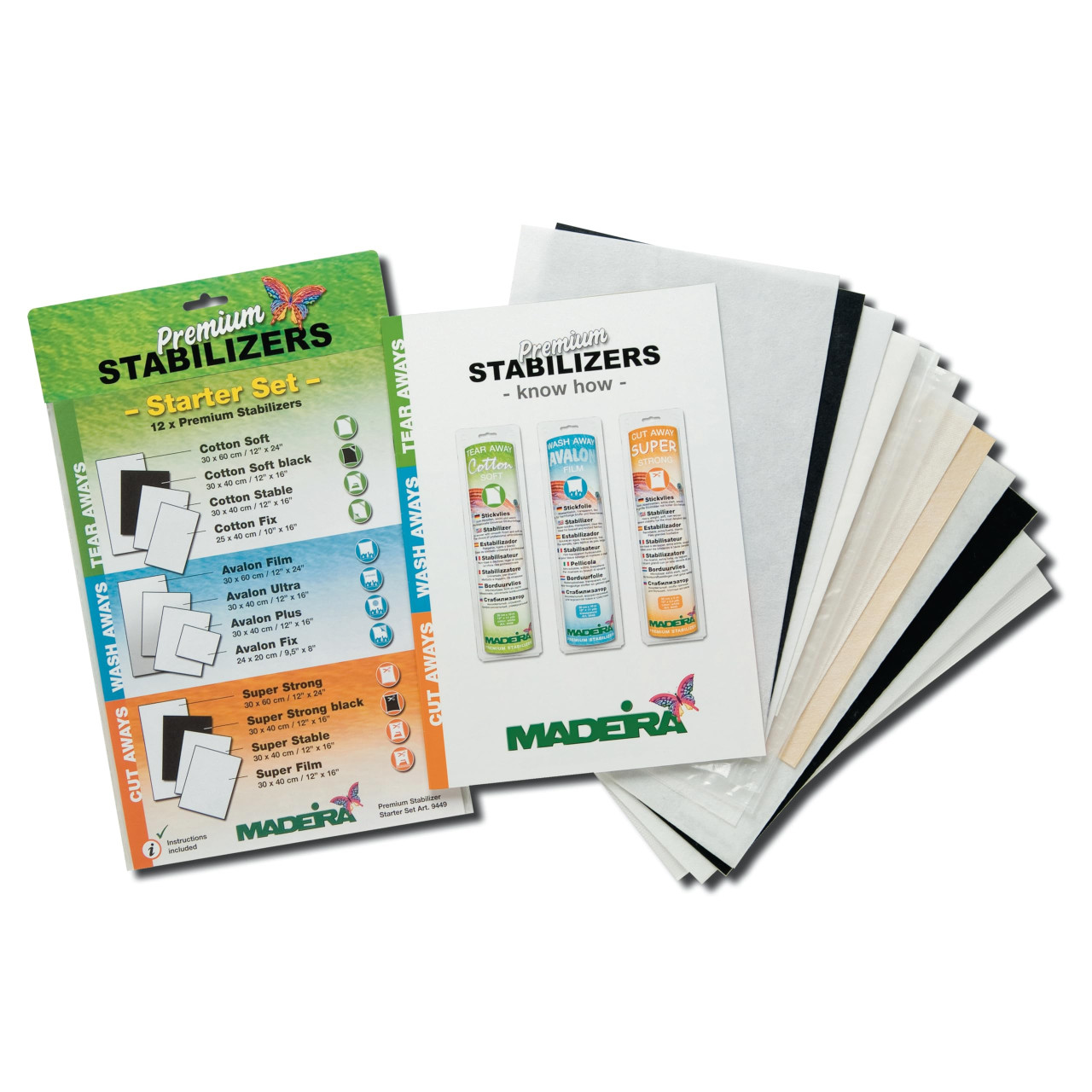 Madeira Embroidery Premium Stabilizer Backing Starter Set - Couling ...