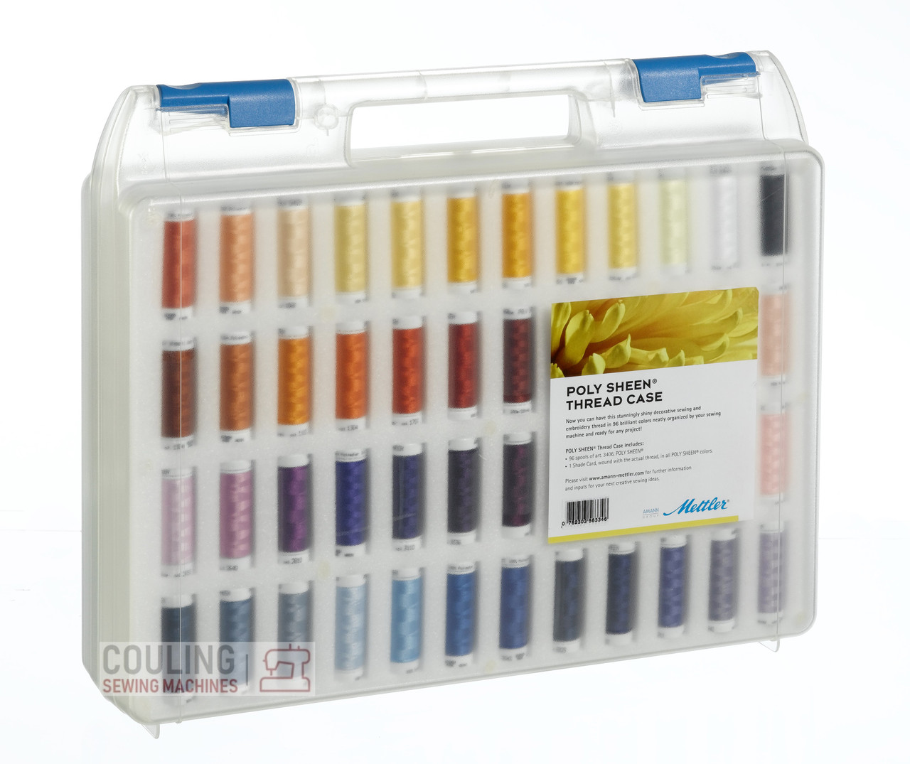 Mettler Poly Sheen 200m Embroidery Thread Case 96 Spools - Couling ...