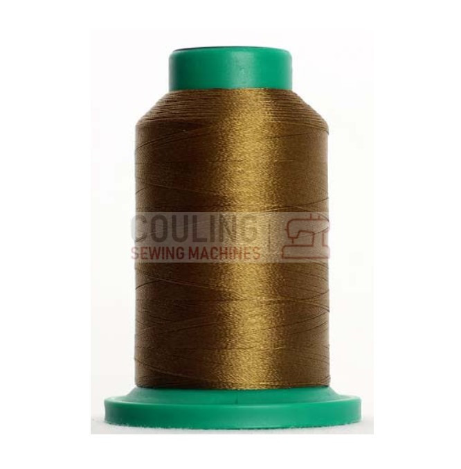 Isacord Polyester Embroidery Machine Thread 1000m - Moss Green Brown ...