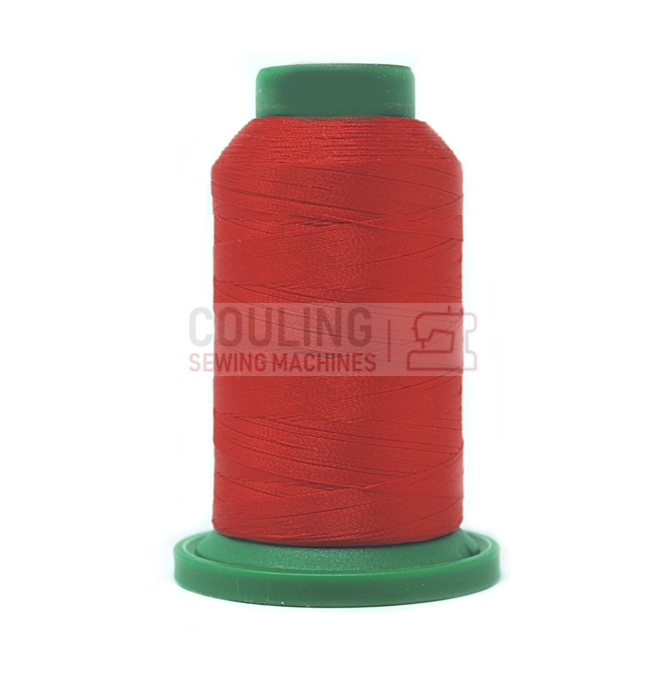 Isacord Polyester Embroidery Machine Thread 1000m - Poppy Red 1703 ...