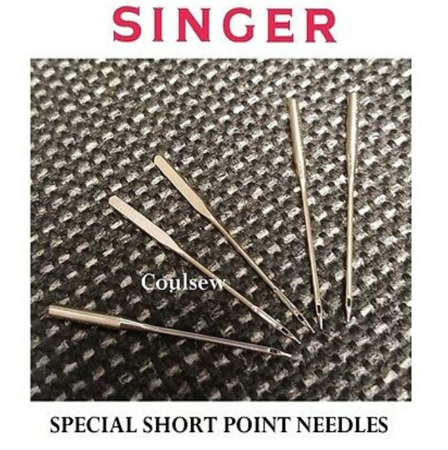 5 Singer Sewing Machine Needles Special Short Point for 206K 306K 319K ...
