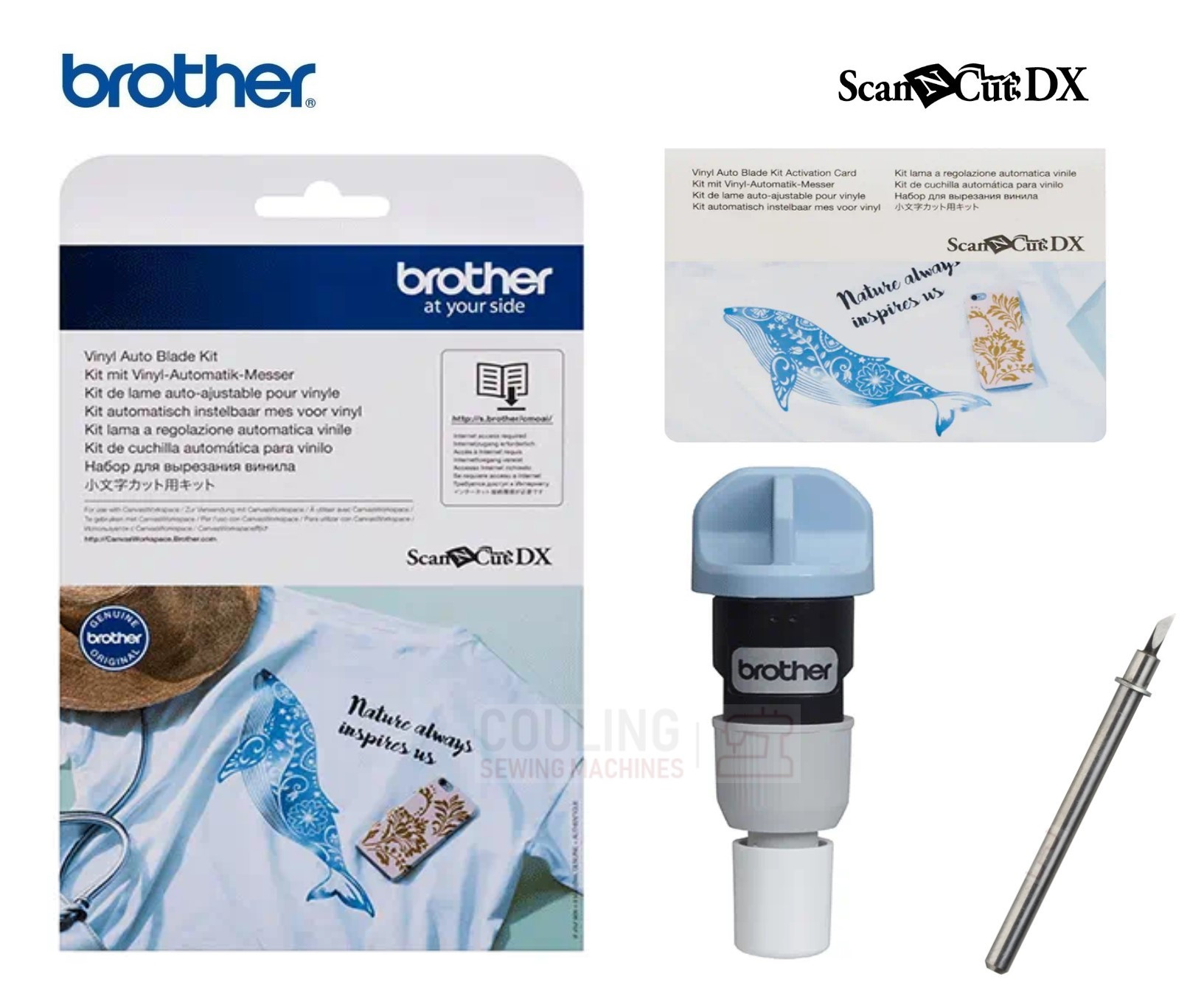 Brother ScanNCut Vinyl Auto Blade Kit SDX - CADXVBKIT1 - Couling Sewing ...