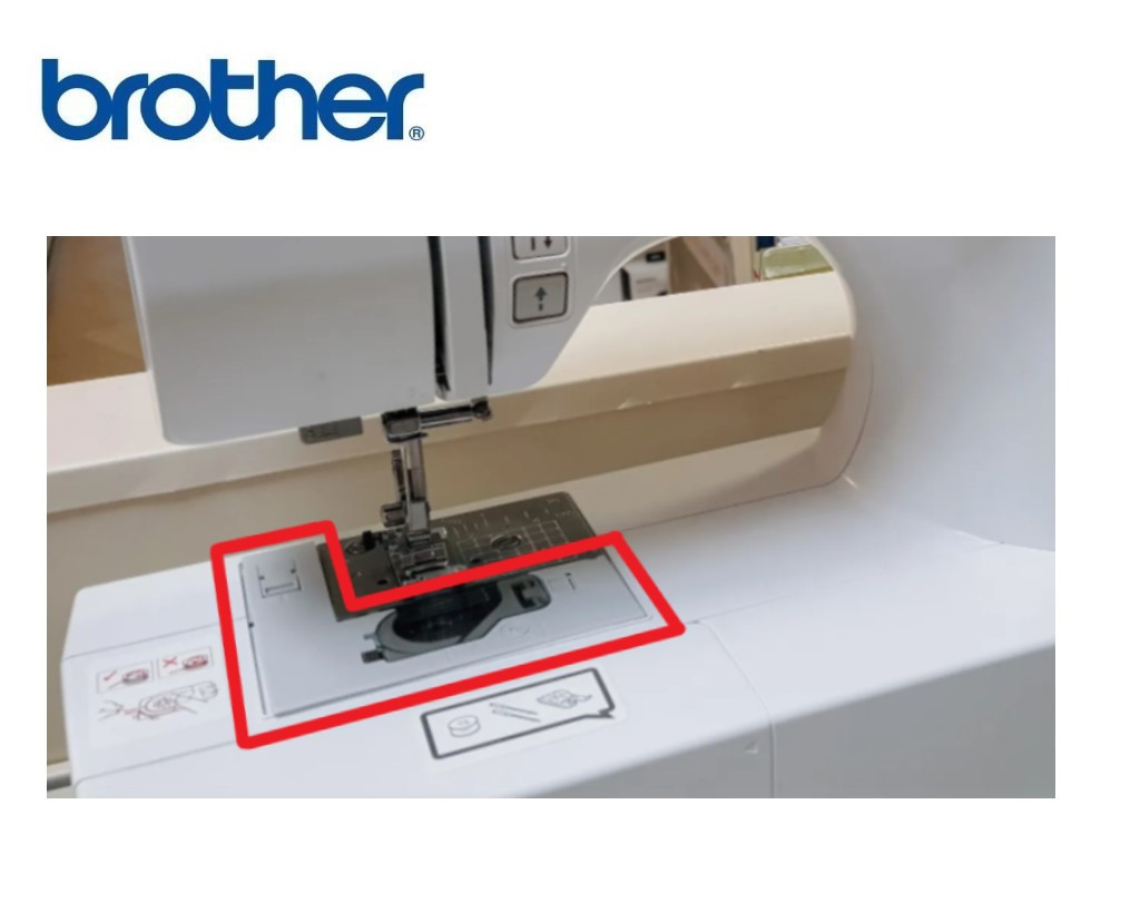 Brother Front Part Plastic Needle Plate B - FS40 FS100WT FS130QC ...