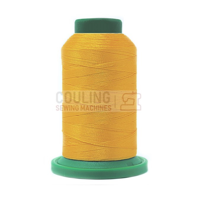 Isacord Polyester Embroidery Machine Thread 1000m - Goldenrod Yellow ...