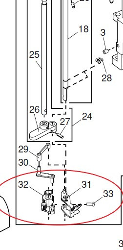Janome Sewing Machine Needle Threader Unit (2 Piece Set) Atelier 6, 7 ...