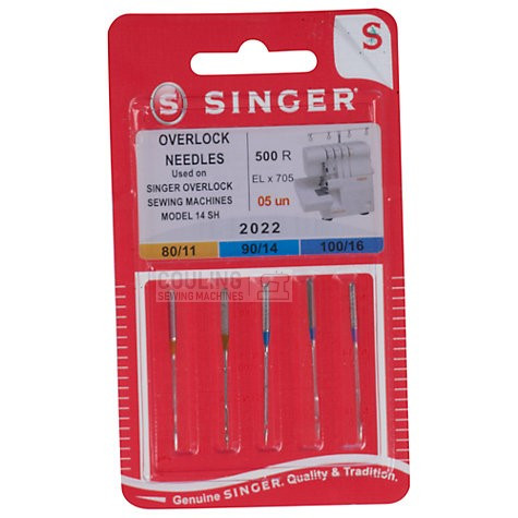 Singer Needles 2053 10pk Overlock 14U12A - 23A Size 90/14 - Couling ...
