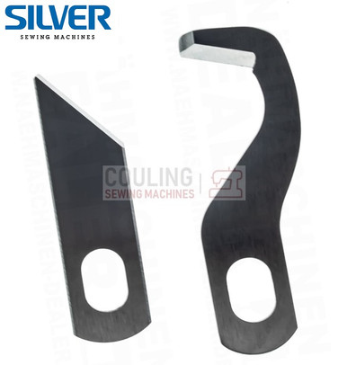 Overlocker Blade Knife Upper & Lower Set Compatible with Silver 720D ...