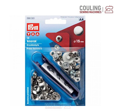Prym Press Fasteners 10 Pack 15mm - Couling Sewing Machines