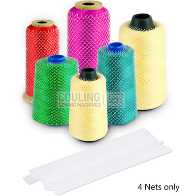 4 Thread Nets For Sewing Overlocker Metallic Cotton Cone Spool Reel Net ...